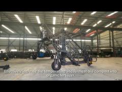 film rolling compost cover making machine for animal manure food waste organic fertilizer