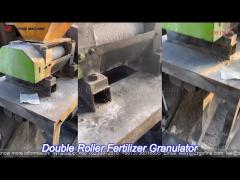 double roller press granulator organic fertilizer machine