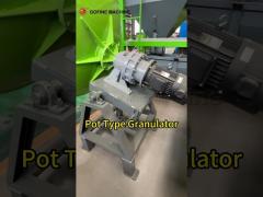 1-3t/h organic fertilizer production line pot type granulator machine