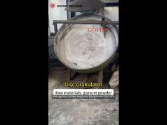 Macchina per fertilizzanti granulatore a disco 1-2T/H con sistema di controllo PLC