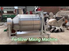stainless steel bb fertilizer mixer closed paddle blending machine