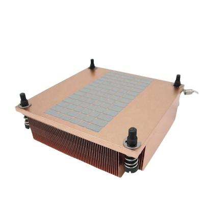 China Pure Copper Skived Heatsink CNC machining Process Customized Fin Pitch for sale
