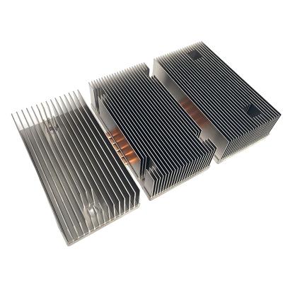 China CNC Skived Fin Heat Sink Process Skiving Copper Pipe Heat Sink for sale