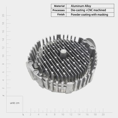 China OEM ADC12/Aluminum Alloy Die Casting Heatsinks for Electronic Devices and LED Lighting à venda