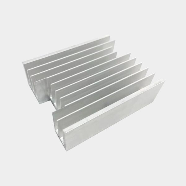 Customized CNC Machining Parts CNC Machined Aluminum Cooling Fins  5mm Fin Height 2mm Fin Pitch
