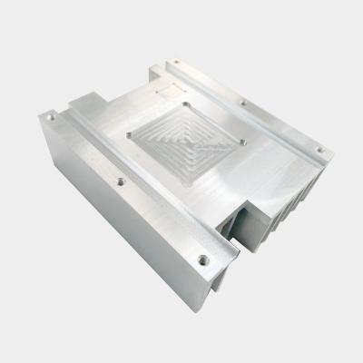 China Customized CNC Machining Parts CNC Machined Aluminum Cooling Fins  5mm Fin Height 2mm Fin Pitch for sale