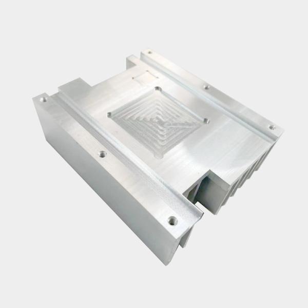 Customized CNC Machining Parts CNC Machined Aluminum Cooling Fins  5mm Fin Height 2mm Fin Pitch