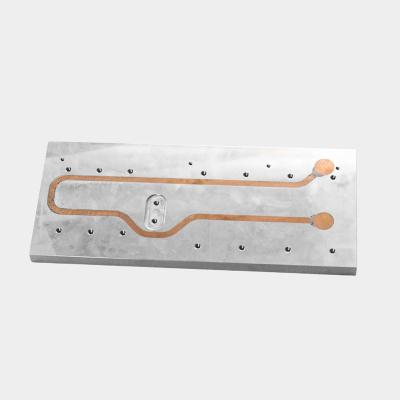 Cina Aluminum Alloy Liquid Cooling Plate Heatsink with Low Pressure Drop and Copper Tube in vendita