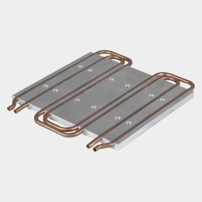 Cina Aluminum Alloy Liquid Cooling Plate Heatsink with Low Pressure Drop and Copper Tube in vendita