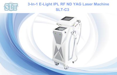 China Máquina del retiro del tatuaje del laser del Nd Yag, equipo ligero del retiro del pelo de E RF IPL en venta