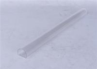 China Clear/Milky Polycarbonate LED Diffuser Extrusion Profiles - Rigid PC Material with ISO9001 Certification for sale
