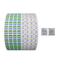 China 5x5cm Size Single Side Alcohol Prep Pads Packaging Material for Flexographic Printing for sale