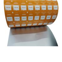 China 5x5cm Size Single Side Alcohol Prep Pads Packaging Material for Flexographic Printing for sale