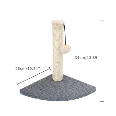 China OEM Vriendschappelijke 13,39“ Stof Eco Cat Scratching Post Te koop