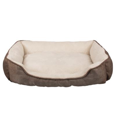 Cina materiali caldi della peluche dei letti del cane molle di tela sostenibile della peluche di 50*40*13cm in vendita