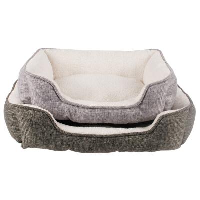 Cina materiali caldi della peluche dei letti del cane molle di tela sostenibile della peluche di 50*40*13cm in vendita