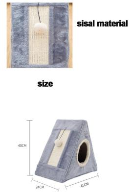 China Linnen Draagbare 42cm Korte Pluche Cat House Indoor Te koop