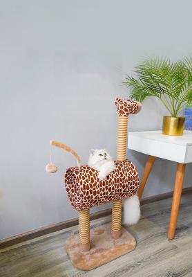China Leuke Giraf 34cm de Krassende Post van de Sisalstof Te koop