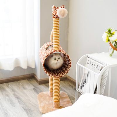 China Leuke Giraf 34cm de Krassende Post van de Sisalstof Te koop