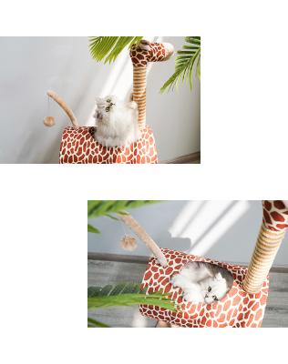 China Leuke Giraf 34cm de Krassende Post van de Sisalstof Te koop