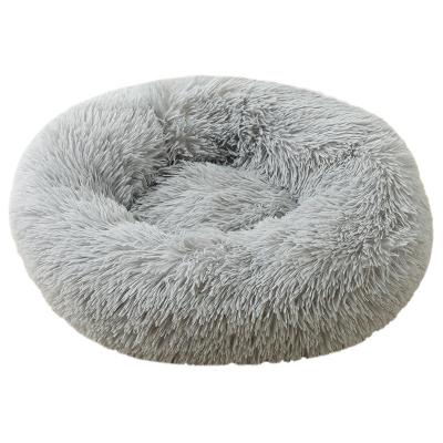 Cina Letto rotondo del cane della peluche della ciambella in vendita