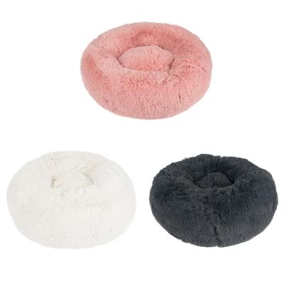 Cina Letto rotondo del cane della peluche della ciambella in vendita