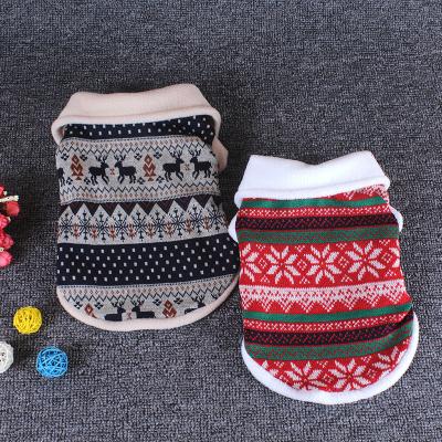 Cina il Natale morbido senza maniche del cane della peluche di 35cm ricopre in vendita