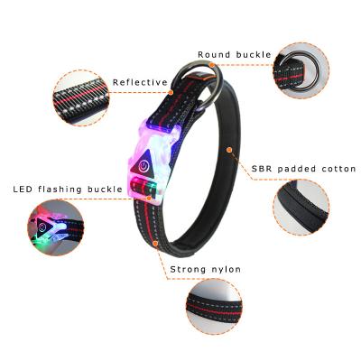 Cina Prodotti di nylon riflettenti infiammanti di nylon del collare/animale domestico di cane del LED in vendita