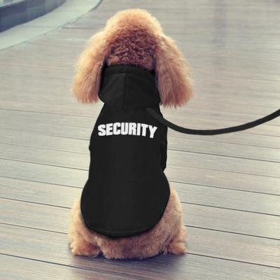 Cina Maglia con cappuccio nera del cane di animale domestico del poliestere dell'OEM in vendita