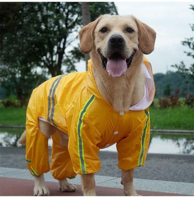 Cina Il cane impermeabile di maglia con cappuccio del peso leggero regolabile respirabile copre l'impermeabile in vendita