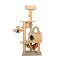 China Solid Wood Climbing Frame H158CM Cat Scratching Products for sale