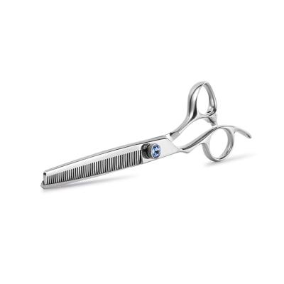 China Left Hand Diamond Handle Dog Scissors Kit for Chunker trimming for sale
