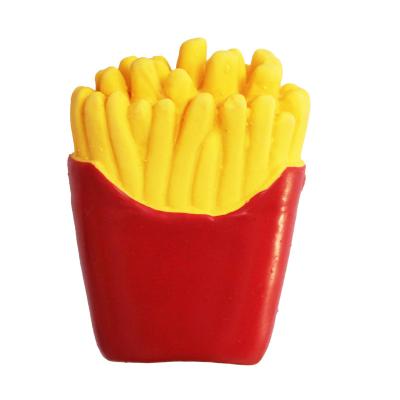 Cina l'hamburger di 7cm frigge Toy Ball Eco Friendly stridulo lanuginoso in vendita