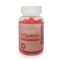Quality Hair Growth Dietary Supplement With Biotin Folic Acid For Teenagers 60gummies / for sale