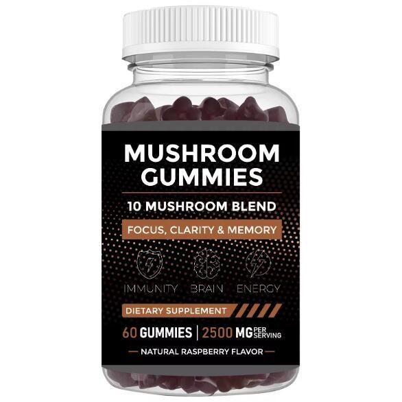 Quality Gummy Candy Lions Mane Reishi Mushroom Supplement For Teenagers' Memory Sleep for sale