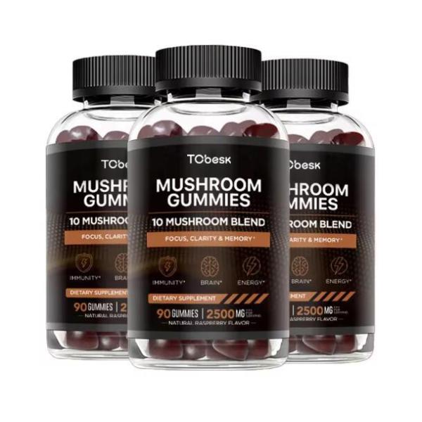 Quality Gummy Candy Lions Mane Reishi Mushroom Supplement For Teenagers' Memory Sleep for sale