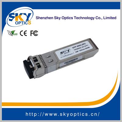 China 10Gbps zr sfp+ compatible sfp 1550nm 80km single mode transceivers for sale