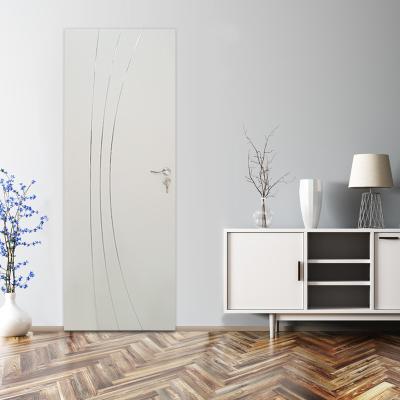 Chine la porte sectionnelle de garage de peau simple de 40mm a gravé le grain en refief en bois résidentiel Front Door à vendre