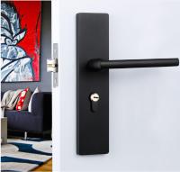 China PVC Plastic Interior Door Hardware Locks Wood Composite Door Hardware for sale