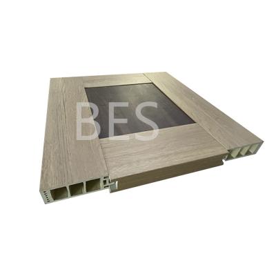 China Wpc puro de BES E107/porta moderna de alta qualidade interior moderna do conjunto porta completa da cavidade de /wpc do wpc (composto de madeira do pvc) à venda