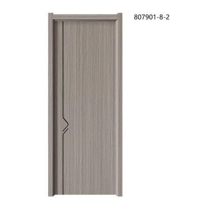 China Wpc übersichtlichen Designs BES 807901-8-2 imprägniern anti--corrsion Innentürstreifeneinlegearbeit-Entwurfstür der badezimmertoilette WPC zu verkaufen