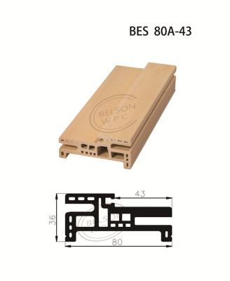 Chine Vue composée en plastique de profil de porte nouvel en bois de style de BES 80A-43 ANHUI 2022 de style un à vendre