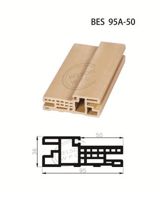 Chine Le sentiment de vue de jambage de porte de wpc de BES 95A-50 et la texture en bois naturels en bois, mais également peuvent adapter la couleur aux besoins du client. à vendre