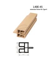 China Customized Extension Wpc Door Jamb Frame Traditional Style for E type for sale