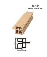 China Customized Extension Wpc Door Jamb Frame Traditional Style for E type for sale