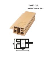 China Customized Extension Wpc Door Jamb Frame Traditional Style for E type for sale