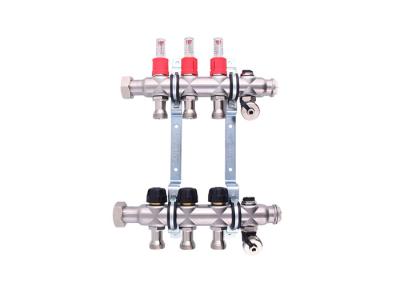 China Intelligent Temperture Control Underfloor Heating Manifold 1 Inch Main Pipe for sale