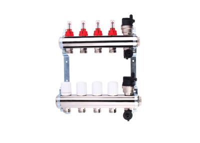 China Brass Water Manifold Radiant Floor Heating For PEX Heating Systems for sale