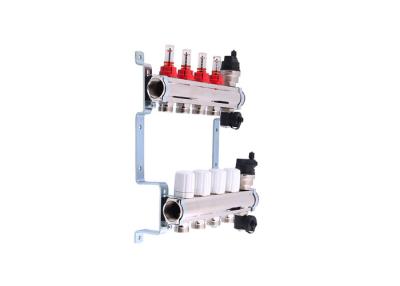 China OEM Brass Water Manifold Radiant Floor Heating For PEX Heating Systems for sale