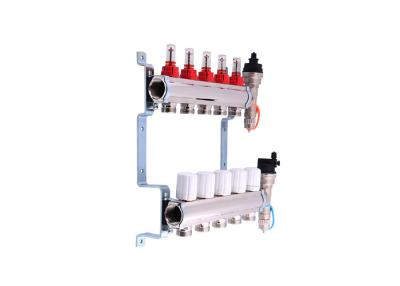 China Short Flow Meter maetrial brass 57-3  Water Manifold For Underfloor Heating for sale